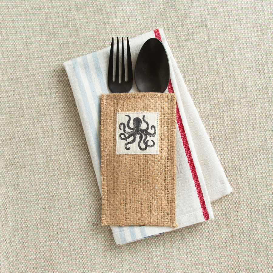 coastal | slate octopus | set of 8 – Cutlery Couture